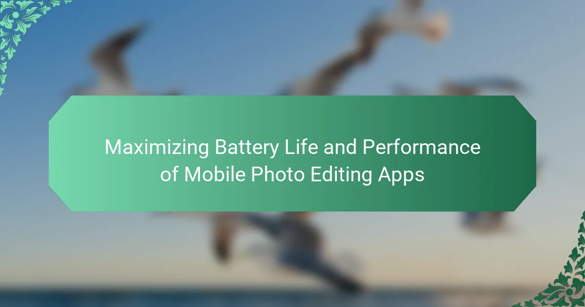 Maximizing Battery Life and Performance of Mobile Photo Editing Apps ...