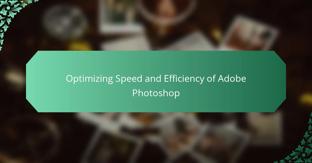 Optimizing Speed and Efficiency of Adobe Photoshop - toucheditapp.com