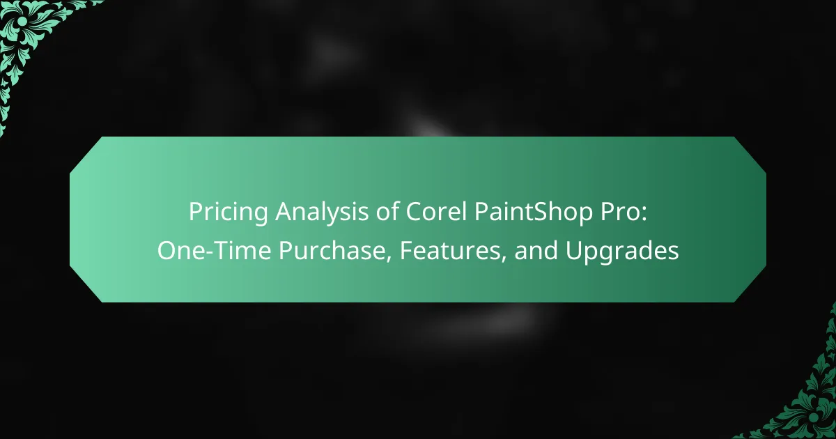 Pricing Analysis of Corel PaintShop Pro: One-Time Purchase, Features ...